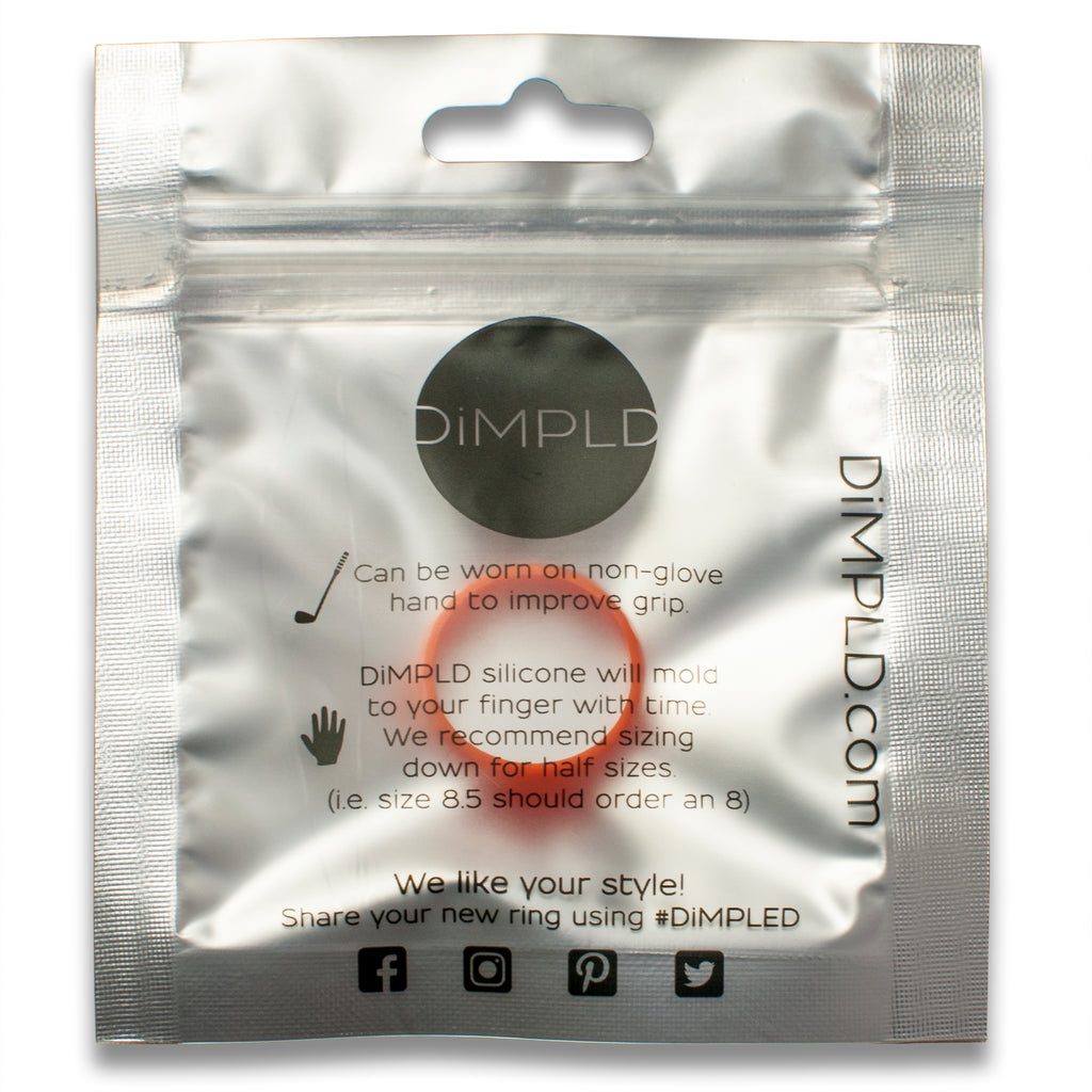 Matte Orange DiMPLD Silicone PGA TOUR® Golf Ball Ring